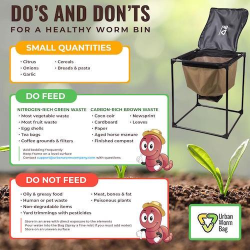 Urban Worm Bag Version 2 - Continuous Flow Worm Bin - Urban Worm Company